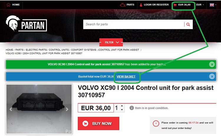 خرید قطعات خودرو از خارج با سایت Partan - اول پرداخت